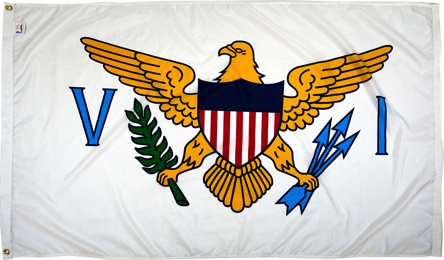 Folded Flag United States Virgin Islands 2+ Thousand Us Virgin Islands