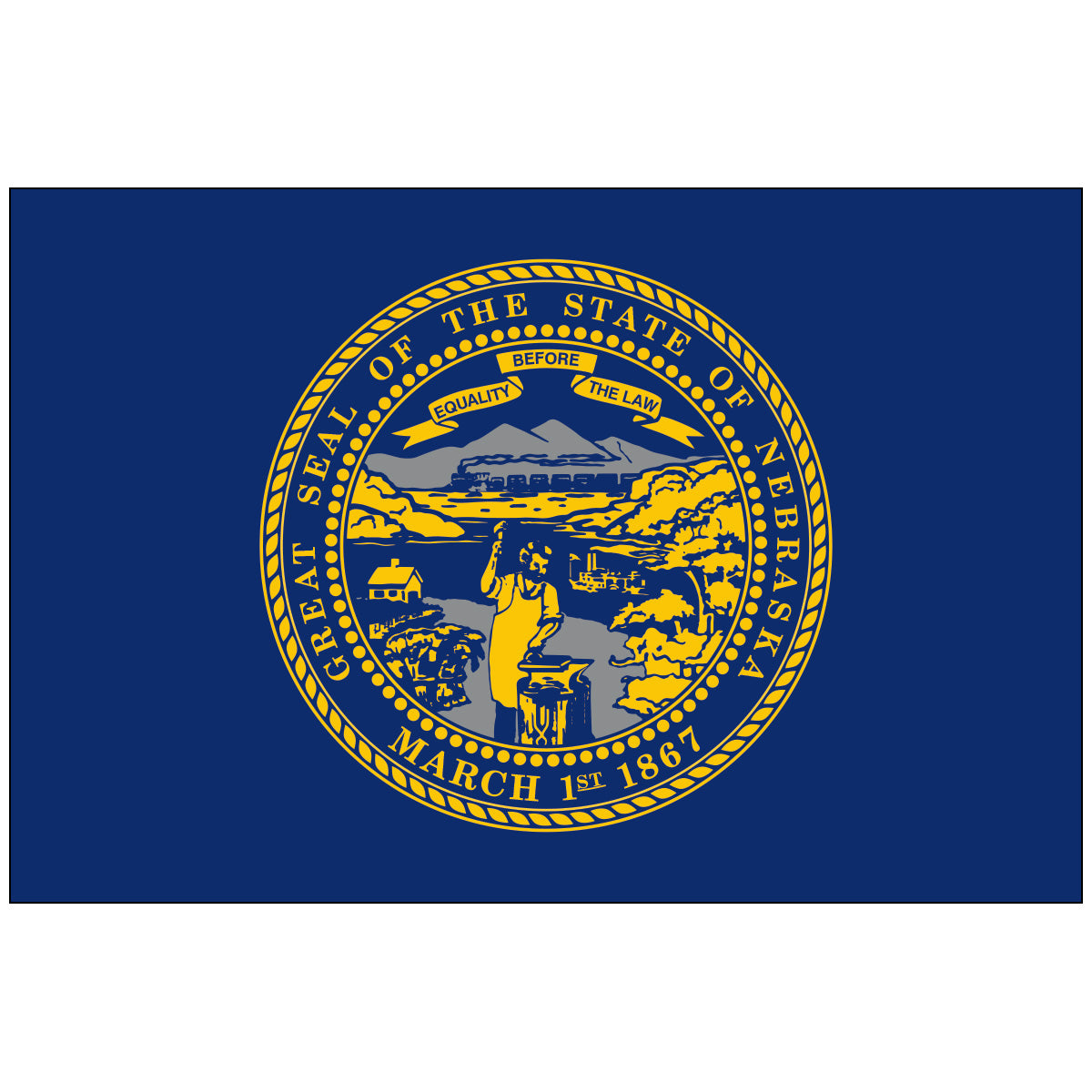 Buy Premium Nebraska State Flags - Made in the USA | Flagsource Southeast