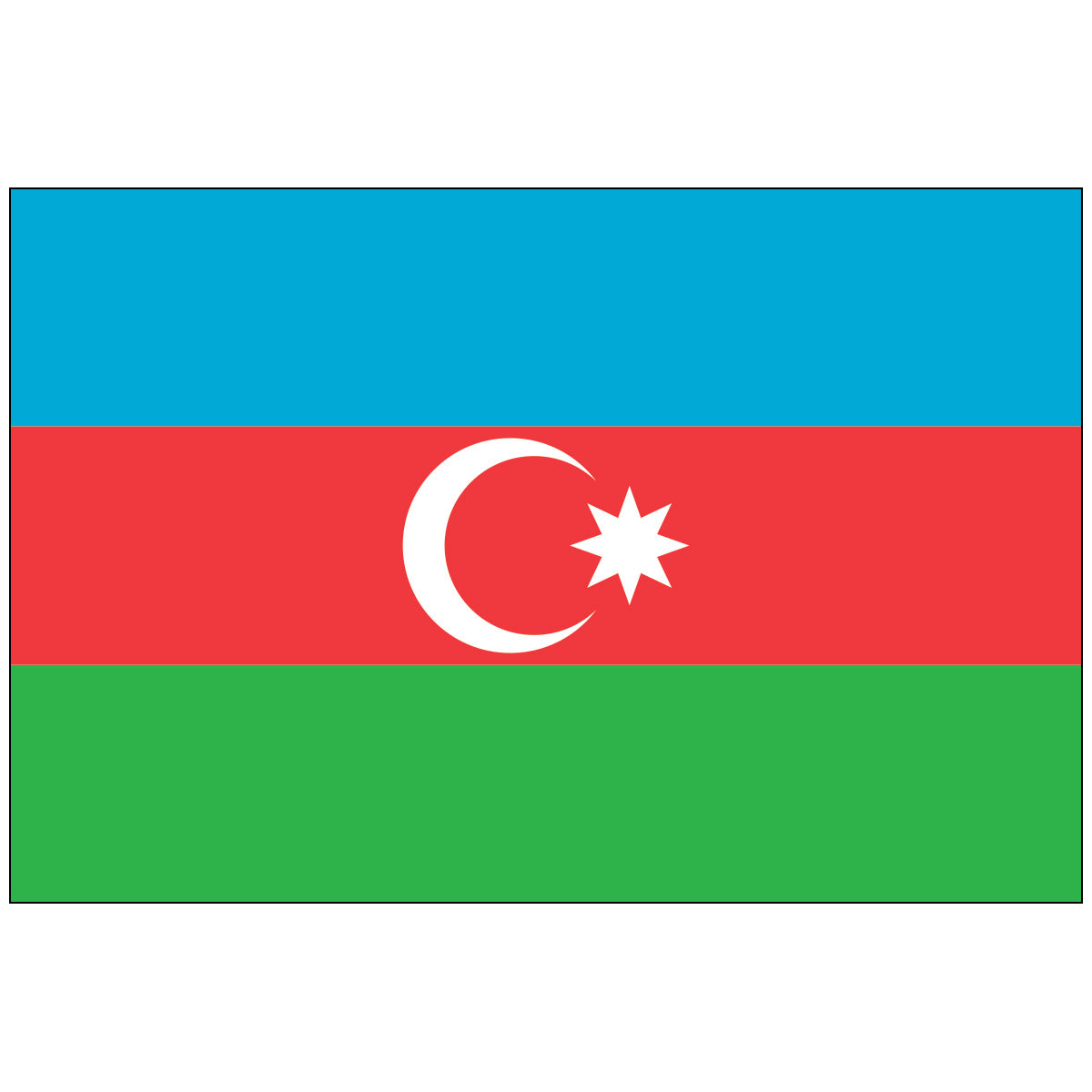 High-Quality Azerbaijan Flag - Durable Outdoor Nylon | Flagsource Southeast