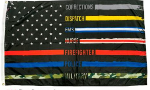 Premium 3'x5' First Responder Flags | Civil Service Flags | Flagsource ...