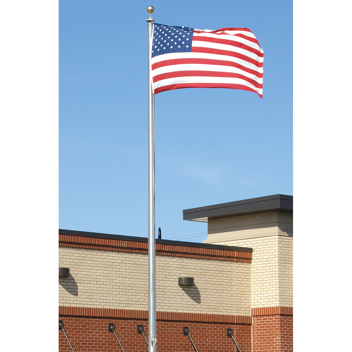 External Halyard Architectural Series Aluminum Flagpole | Flagsource ...